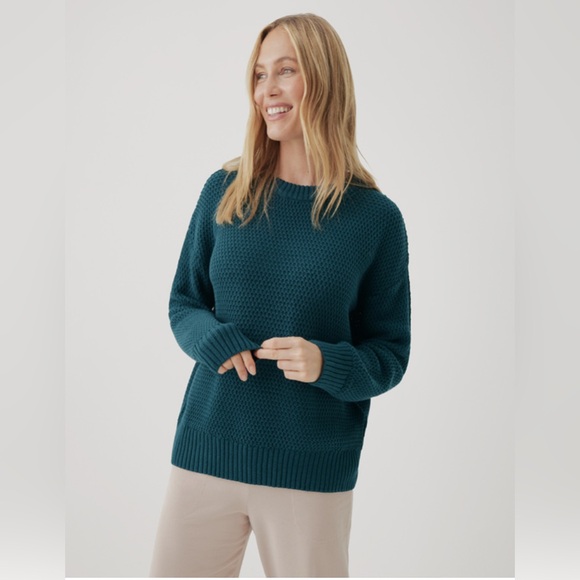 Pact | Sweaters | Womens Celestial Honeycomb Knit Crew Sweater S | Poshmark